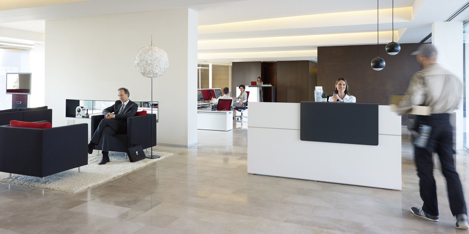 Modern reception desks for stylish reception areas
