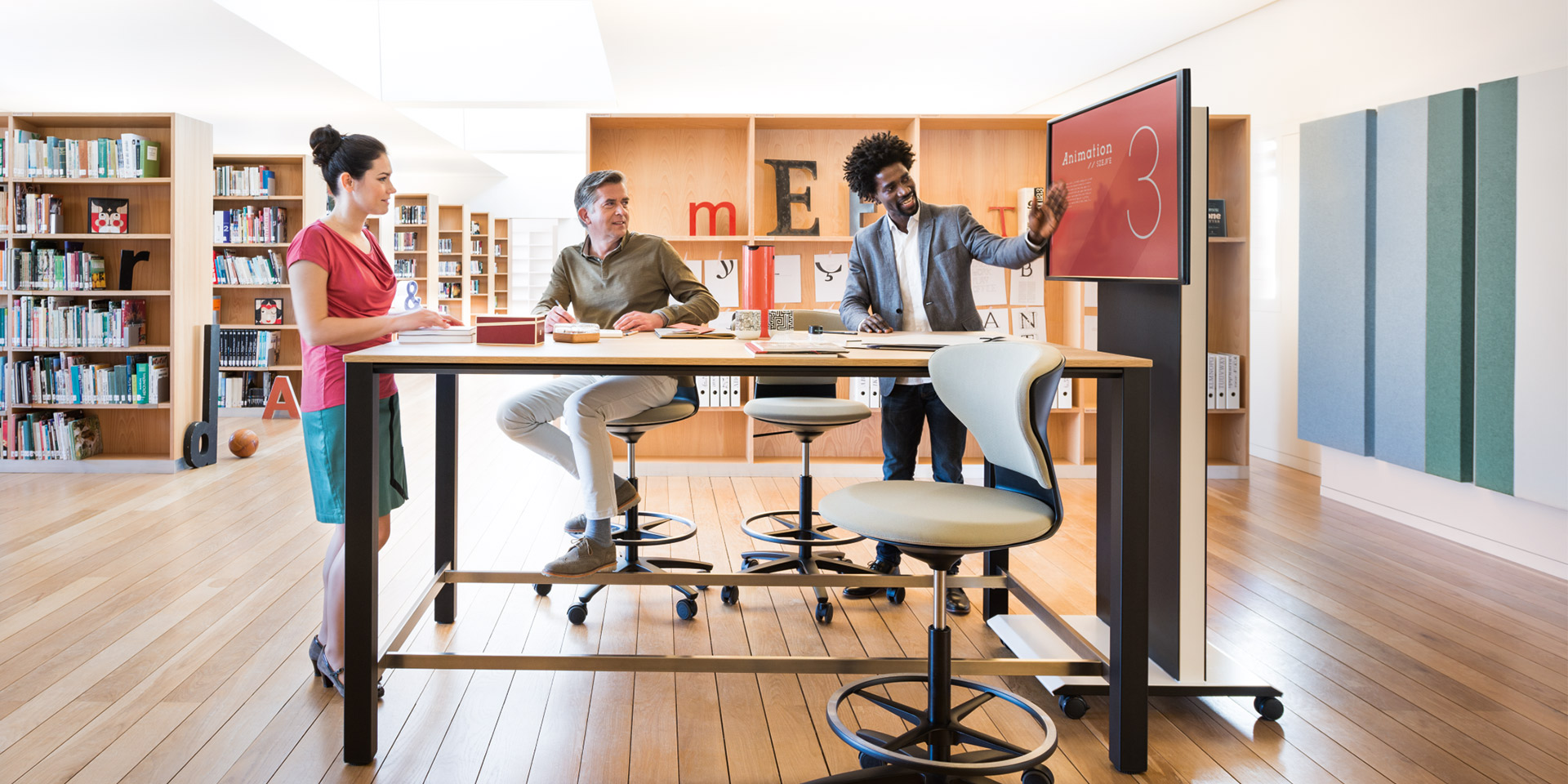 temptation high desk - Modern High Desk for Teamwork - Sedus