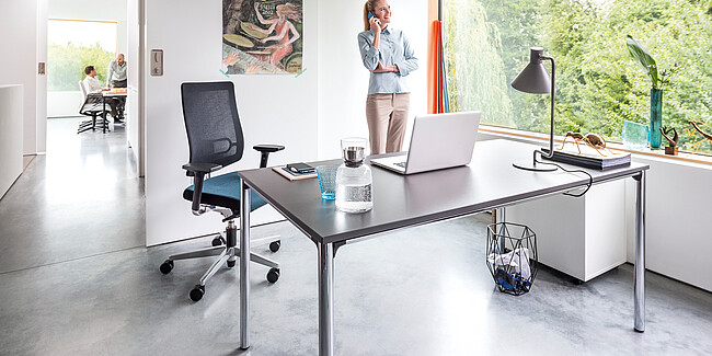 temptation four - Individual Work Desk with Design & Function - Sedus