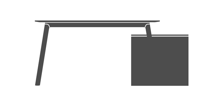 Premium Desk with Integrated Storage for Modern Workspaces