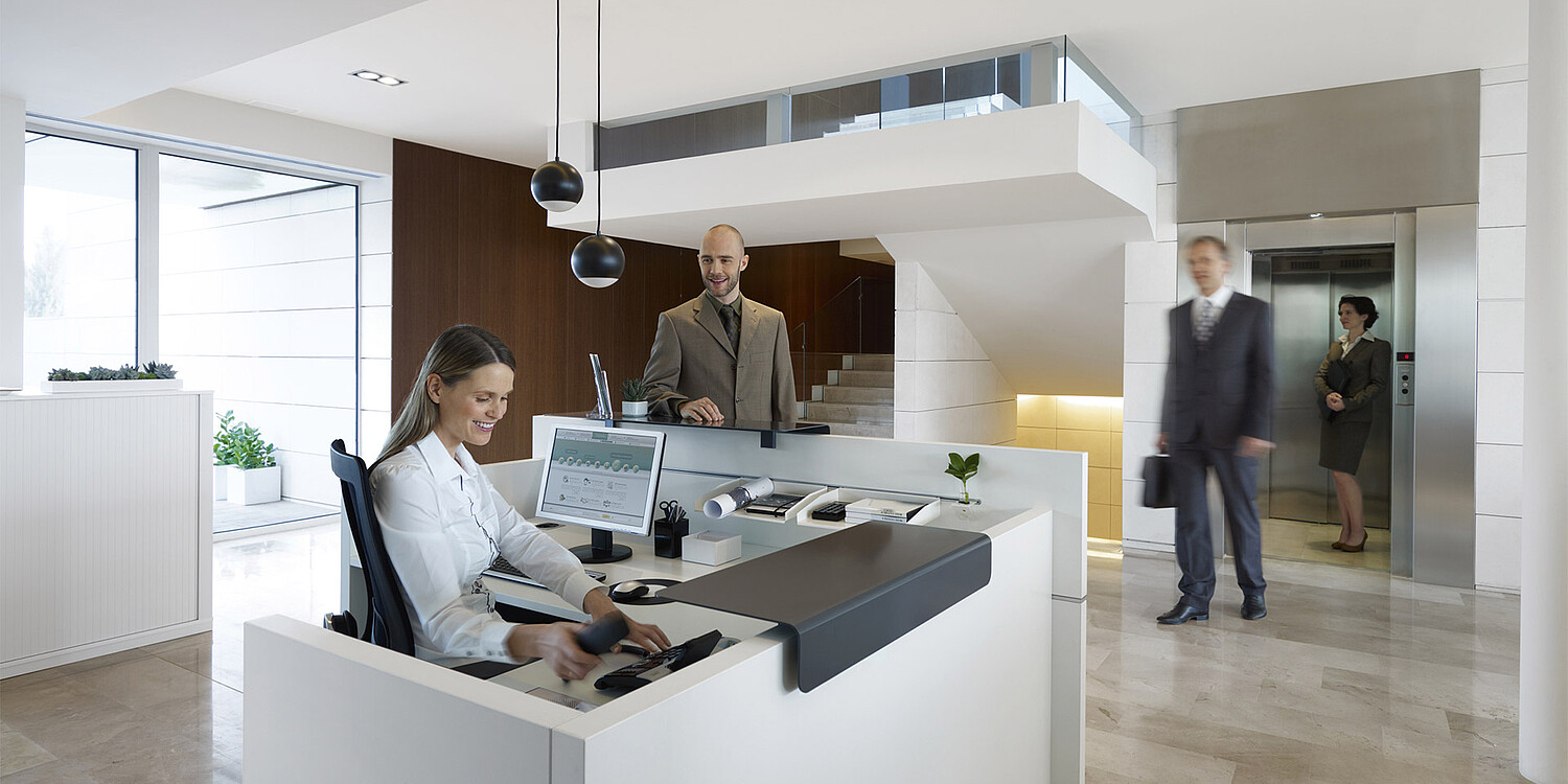 Modern reception desks for stylish reception areas