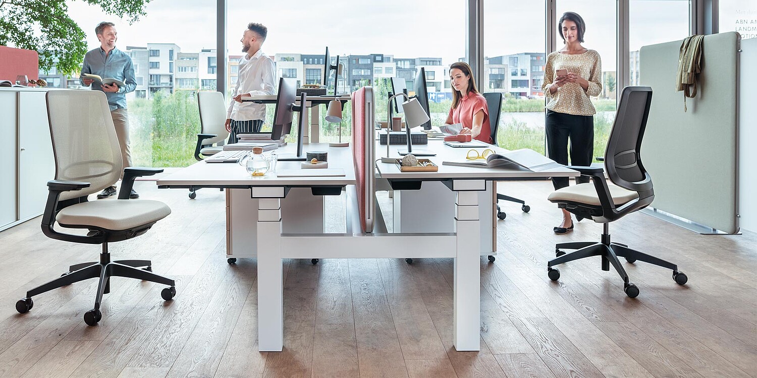 temptation smart twin - Electrically Adjustable Double Bench - Sedus