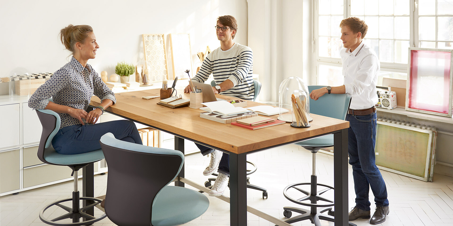 temptation high desk - Modern High Desk for Teamwork - Sedus