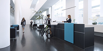 Modern reception desks for stylish reception areas