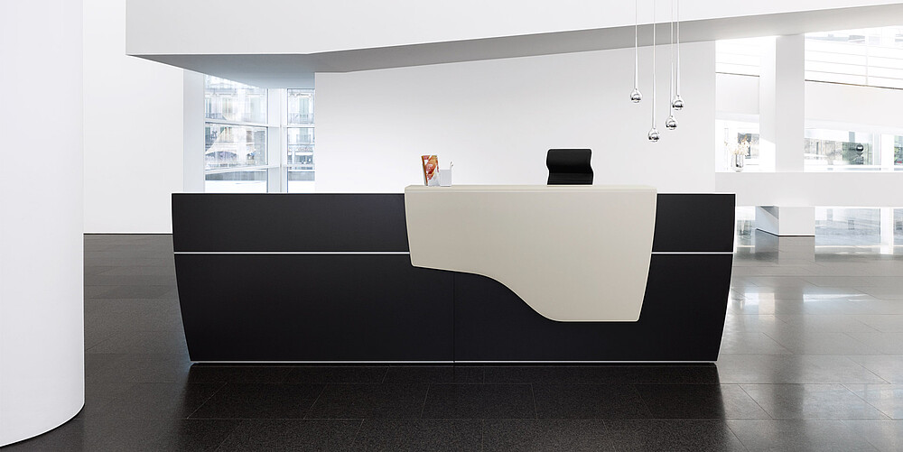 Modern reception desks for stylish reception areas