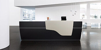 Modern reception desks for stylish reception areas