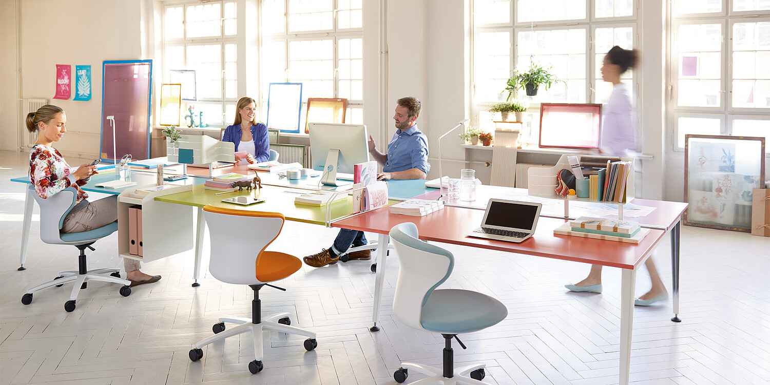 get together team desk and table